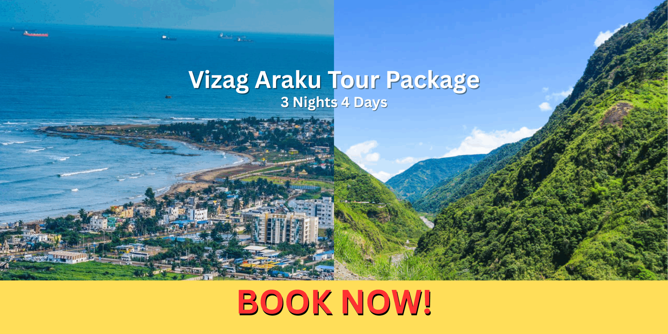 3Nights 4Days Vizag Araku Tour Package - Get Set Go Travels
